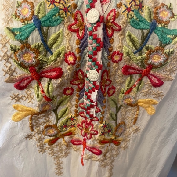 Johnny Was | Tops | Johnny Was Embroidered Top Nwt | Poshmark